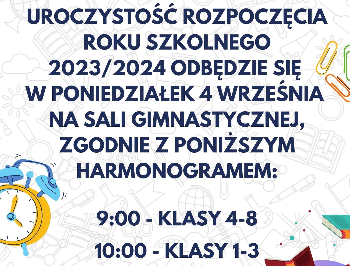 Rok szkolny 2023/2024 - apel